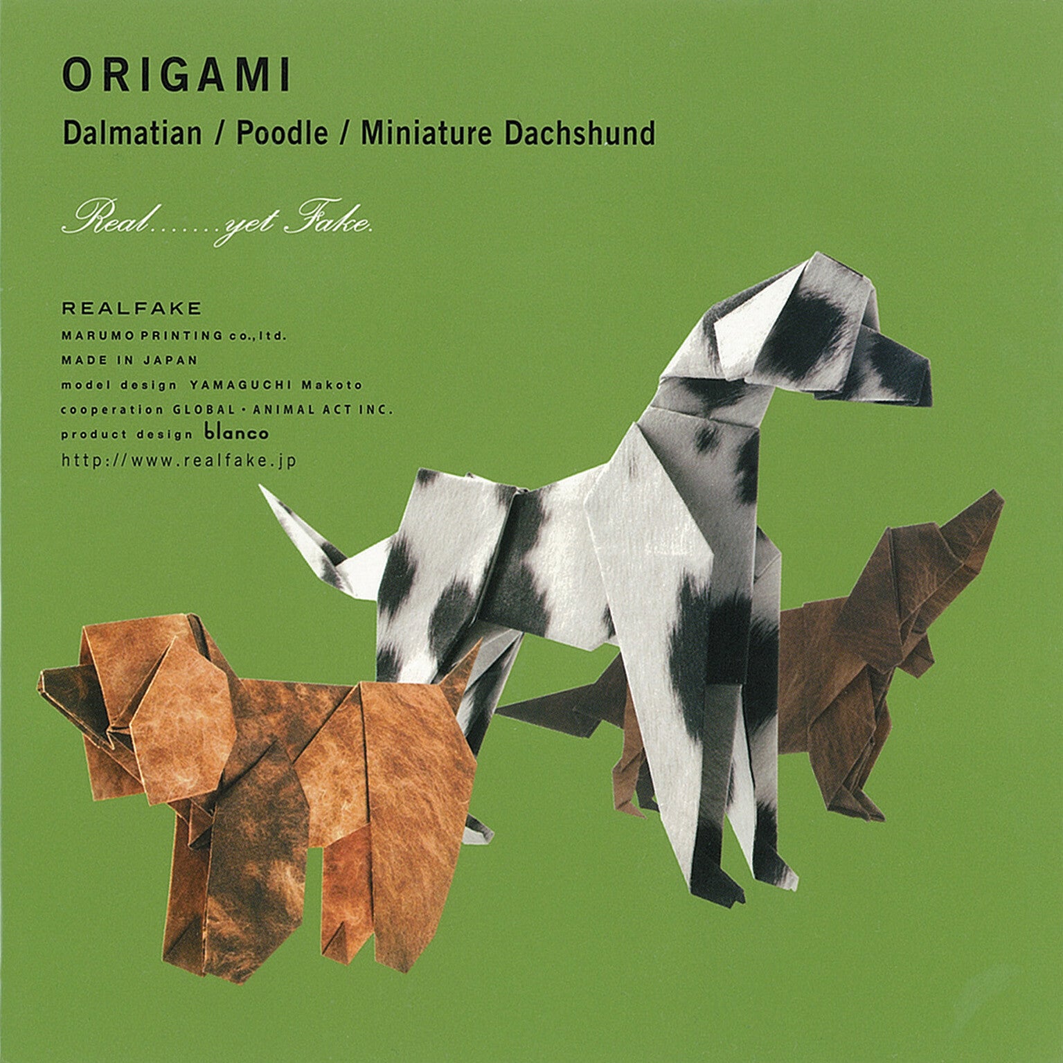 Marumo Origami Kit - Dalmatian, Poodle, Dachshund | Dreaming of Tokyo