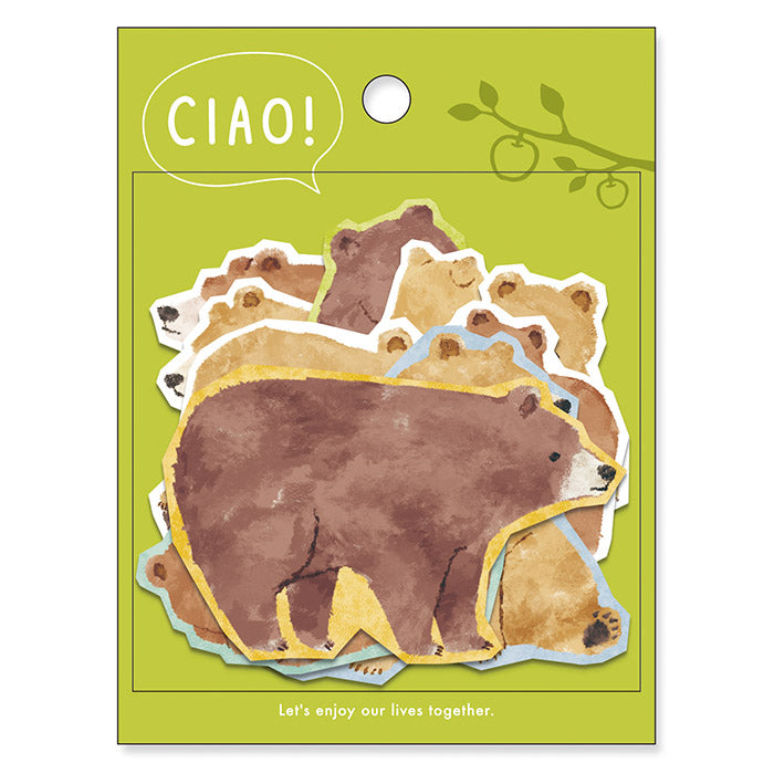Mind Wave Ciao Flake Stickers - Bears | Dreaming of Tokyo